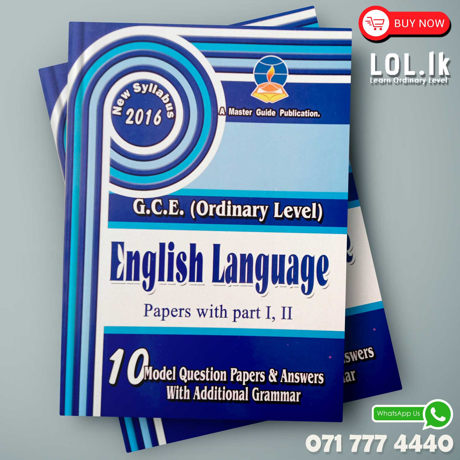 O/L English Language Model Paper Book - Master Guide