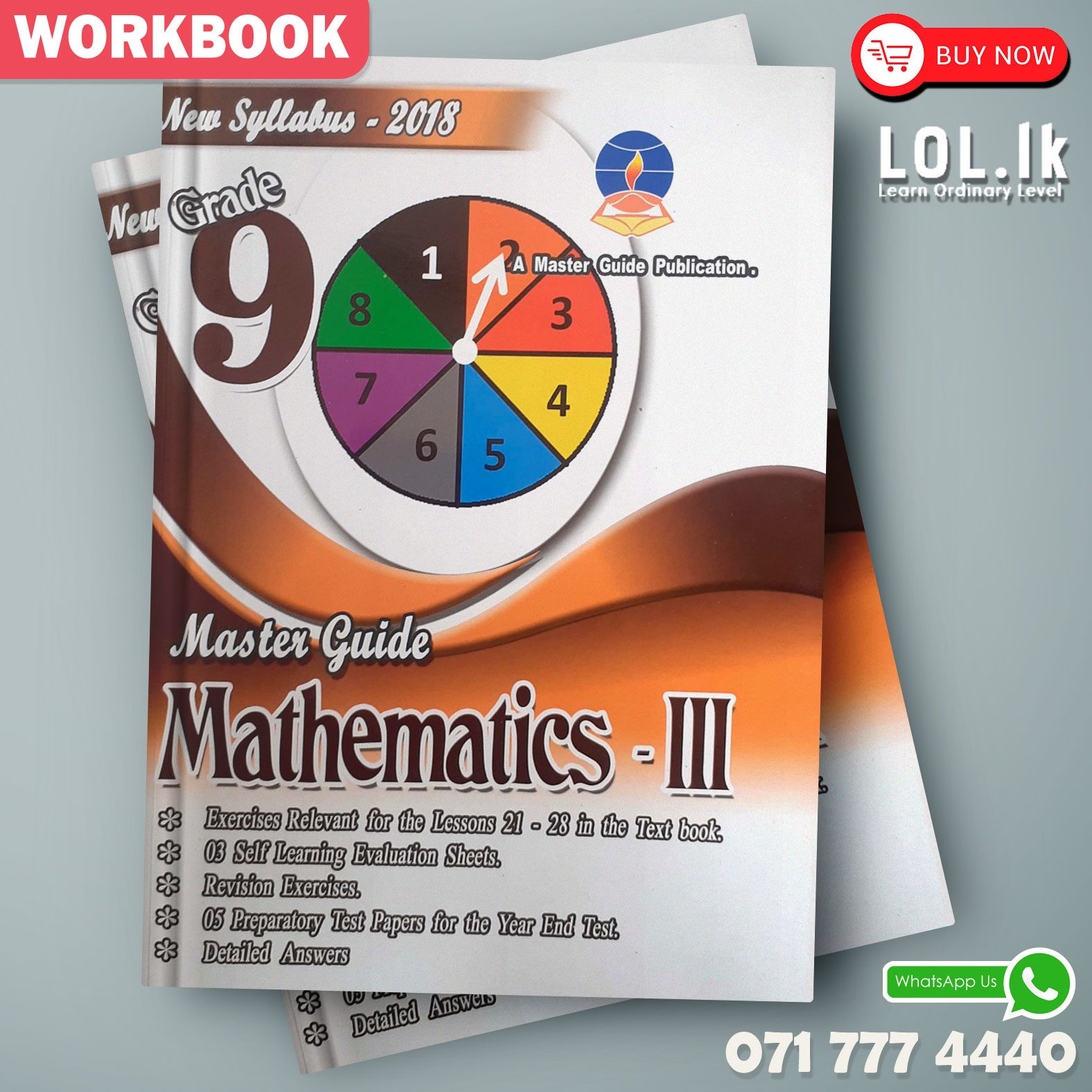 Master Guide Grade 09 Maths Workbook Part Ii English Medium Lol Lk