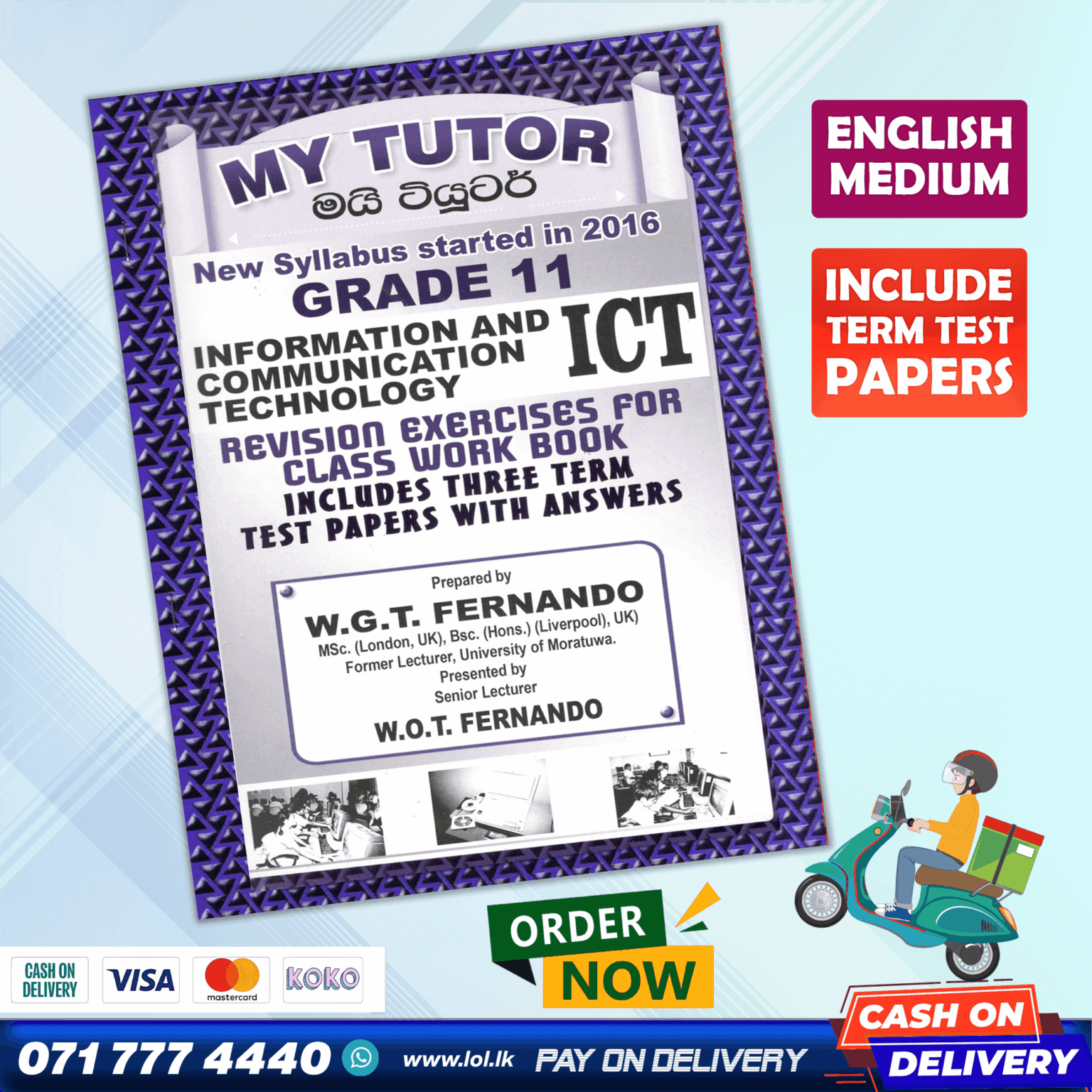 Grade 11 ICT Workbook with Term Test Papers (My Tutor) | English Medium