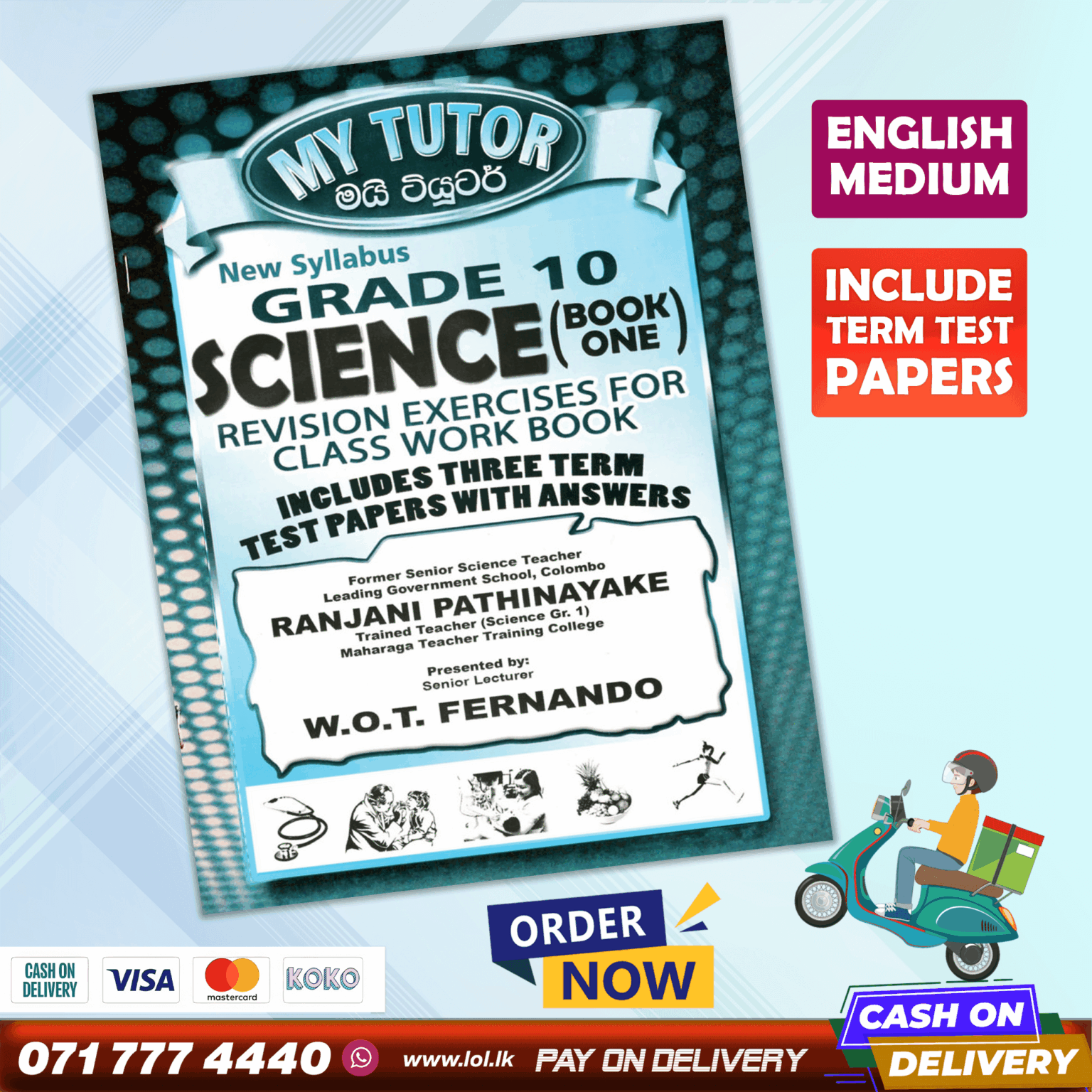 Grade 10 Science Workbook 01 with Term Test Papers (My Tutor) | English ...