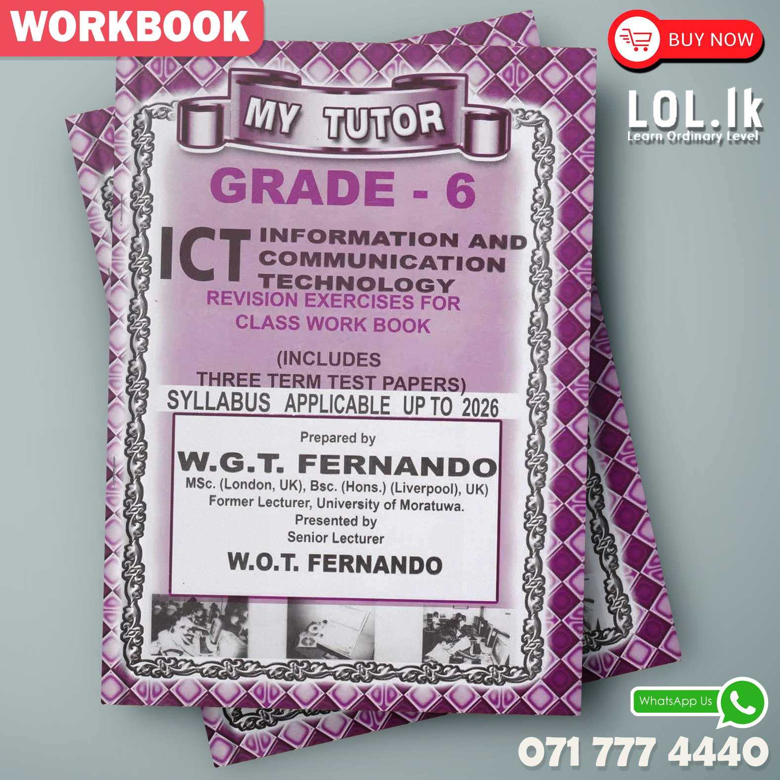 Mytutor Grade 06 ICT Workbook - English Medium - LoL.lk Bookstore