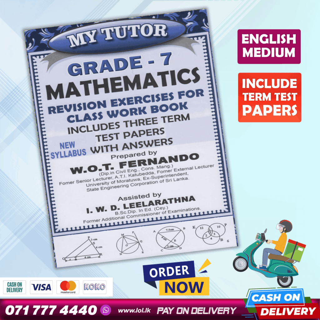 Grade 07 Mathematics Workbook with Term Test Papers (My Tutor ...