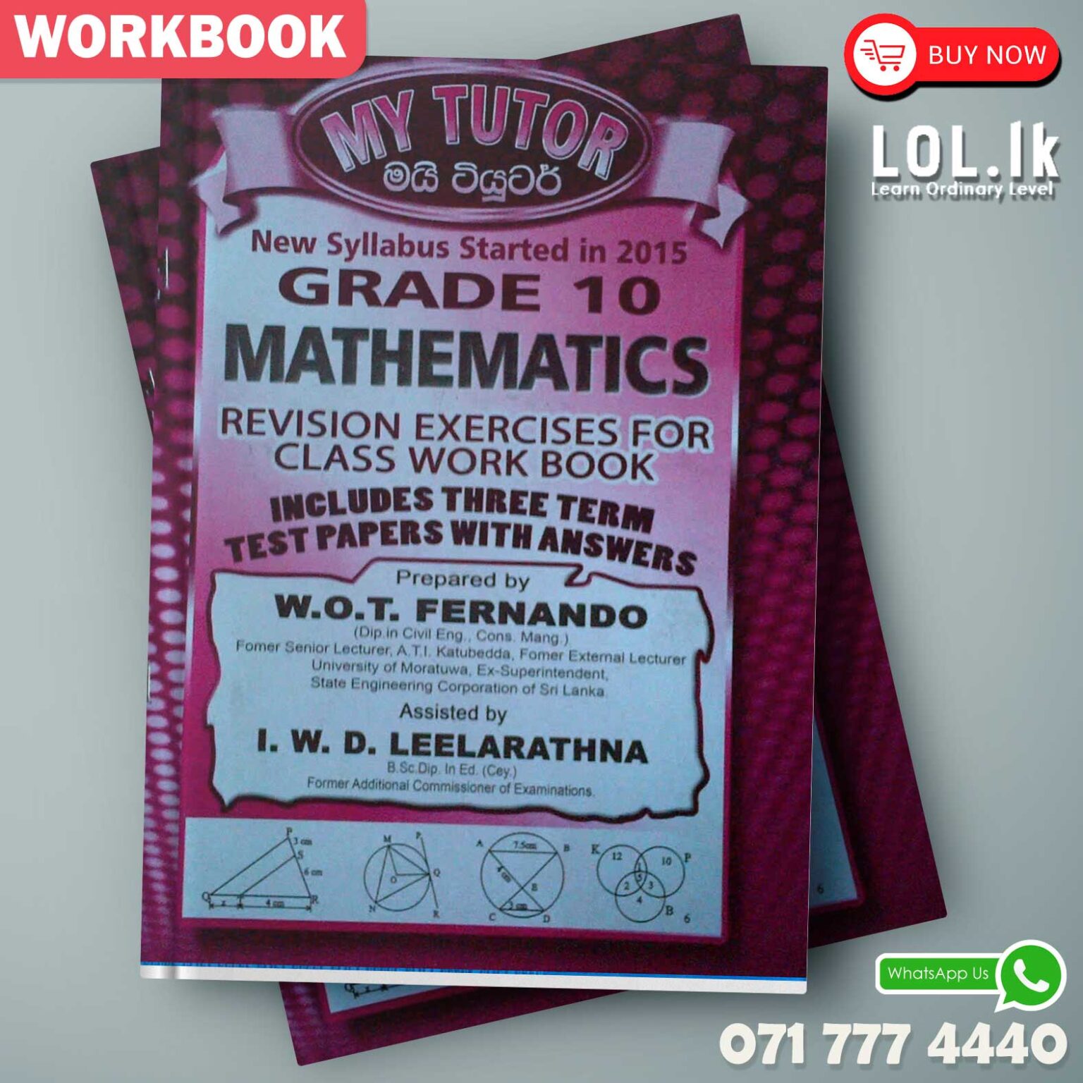 Master Guide Grade 10 Maths workbook(Part I) | English Medium - LoL.lk Bookstore