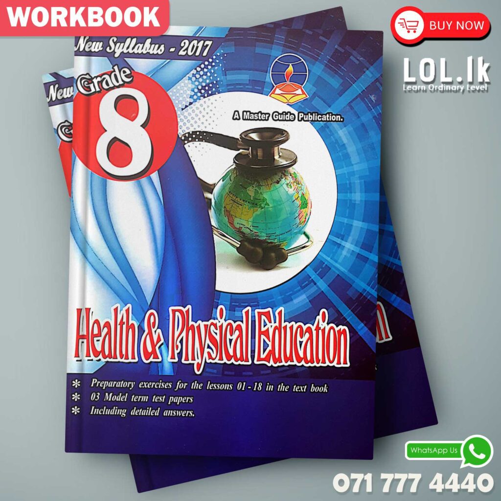 Master Guide Grade 08 Health workbook | English Medium - LoL.lk Bookstore