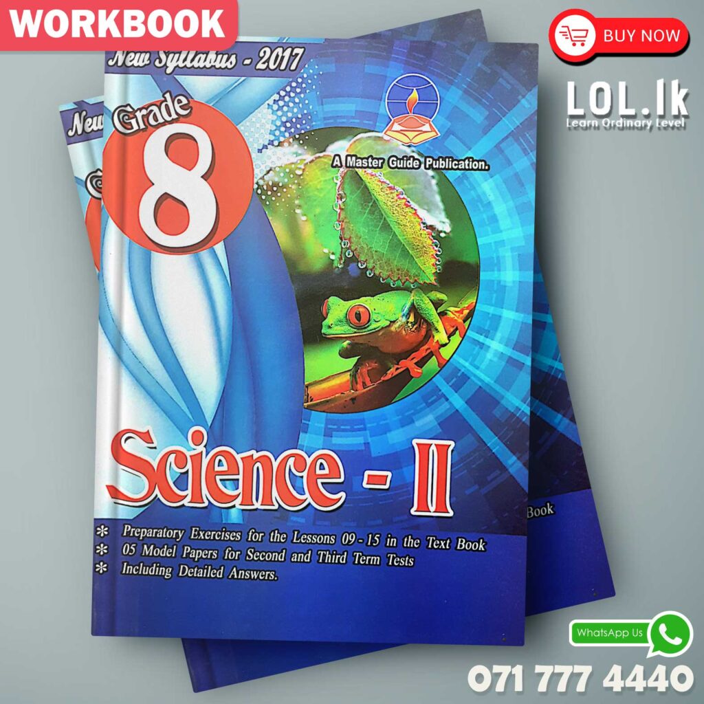 Master Guide Grade 08 Science workbook 02 | English Medium - LoL.lk ...