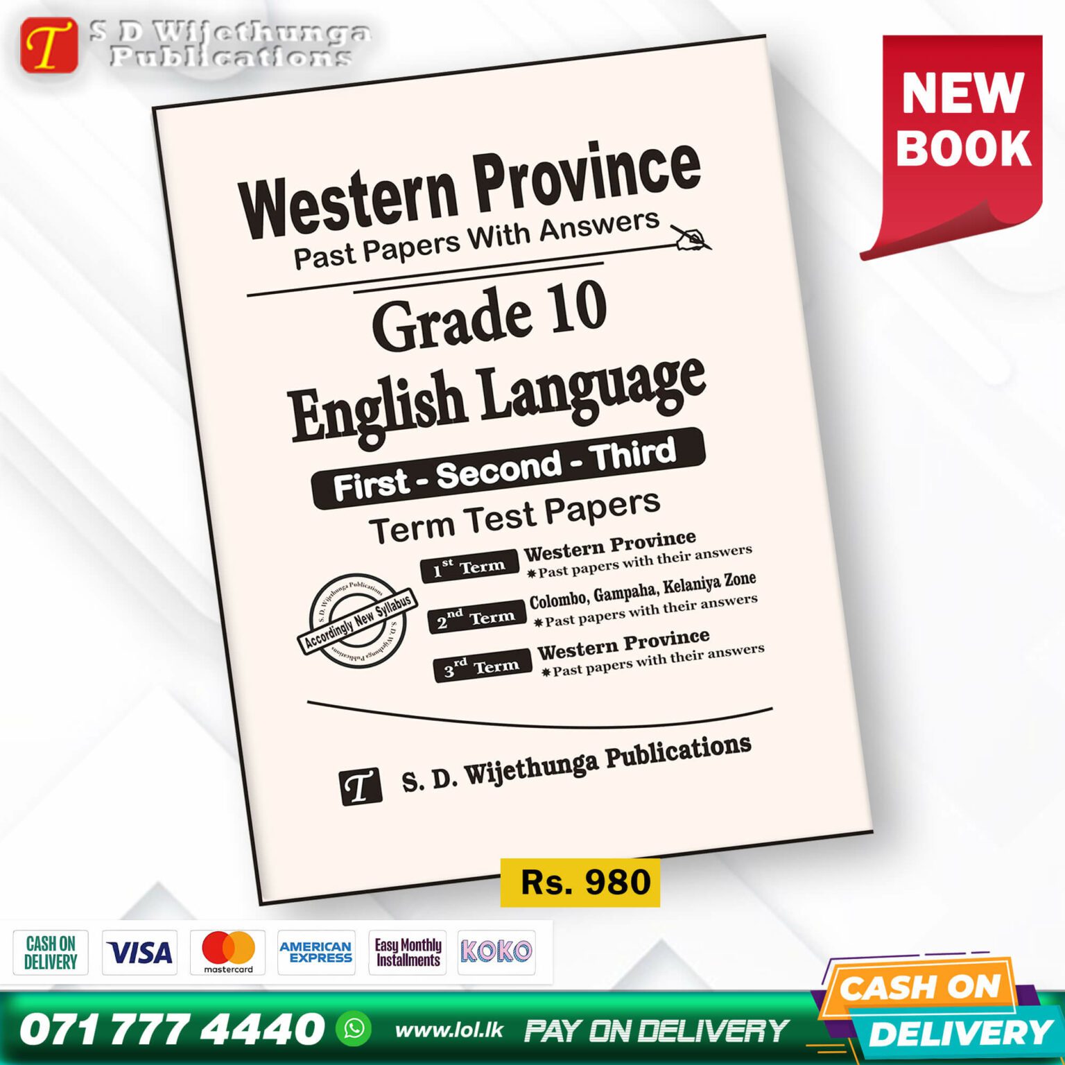 Buy Western Province Grade 10 Term Test Papers Books - LoL.lk Bookstore