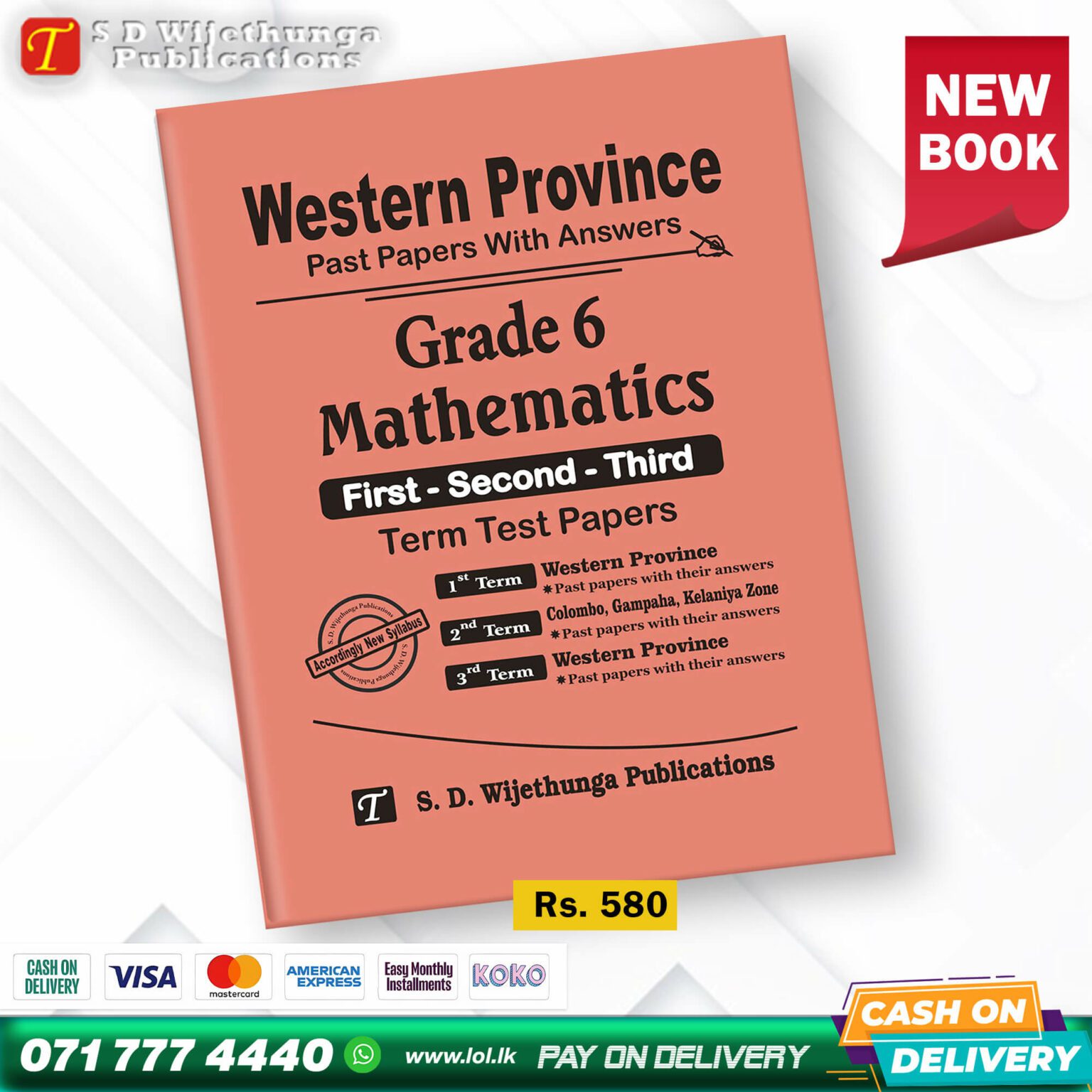 Western Province Grade 06 Mathematics Paper Book (English Medium) - SD ...