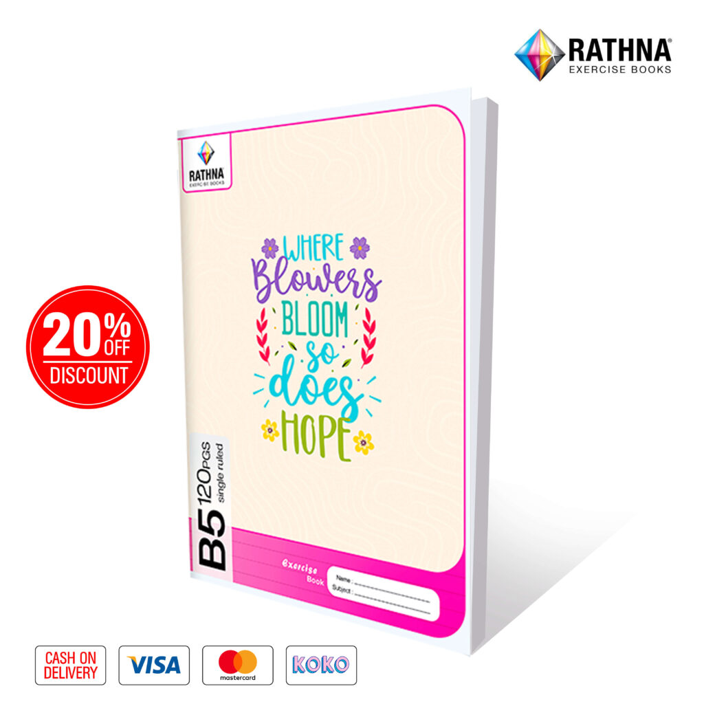 Rathna 120 Pages Single Ruled B5 Book | 20% OFF